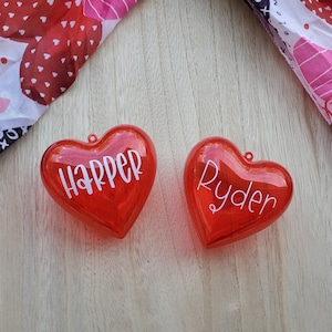 Personalized Fillable Heart Containers - Etsy