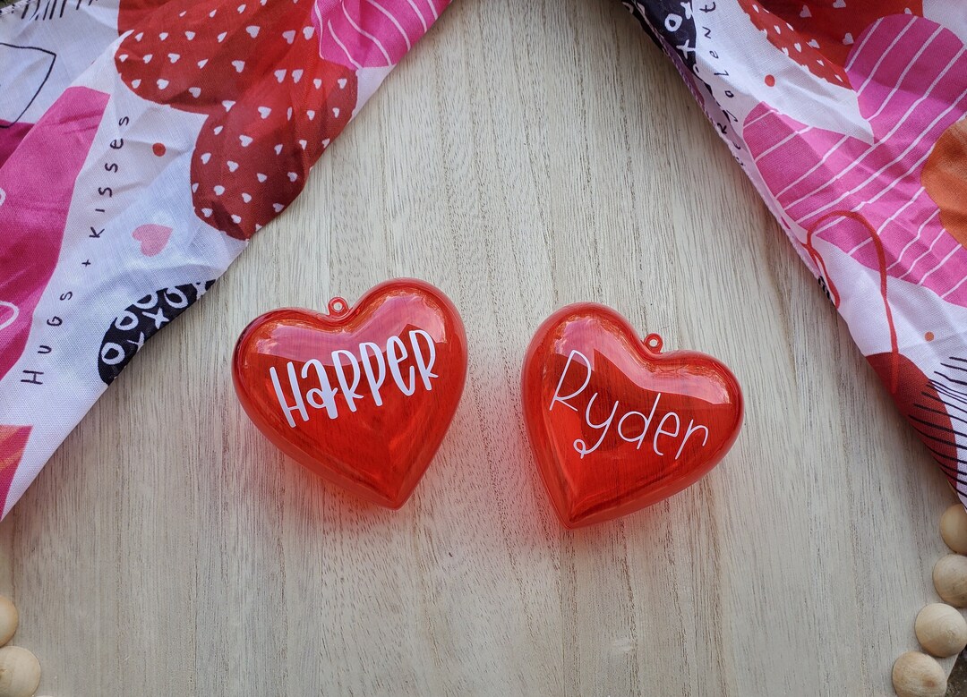 Personalized Fillable Heart Containers - Etsy