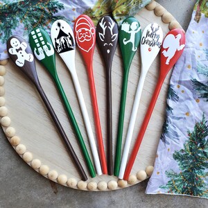 Christmas Wooden Spoons - Etsy