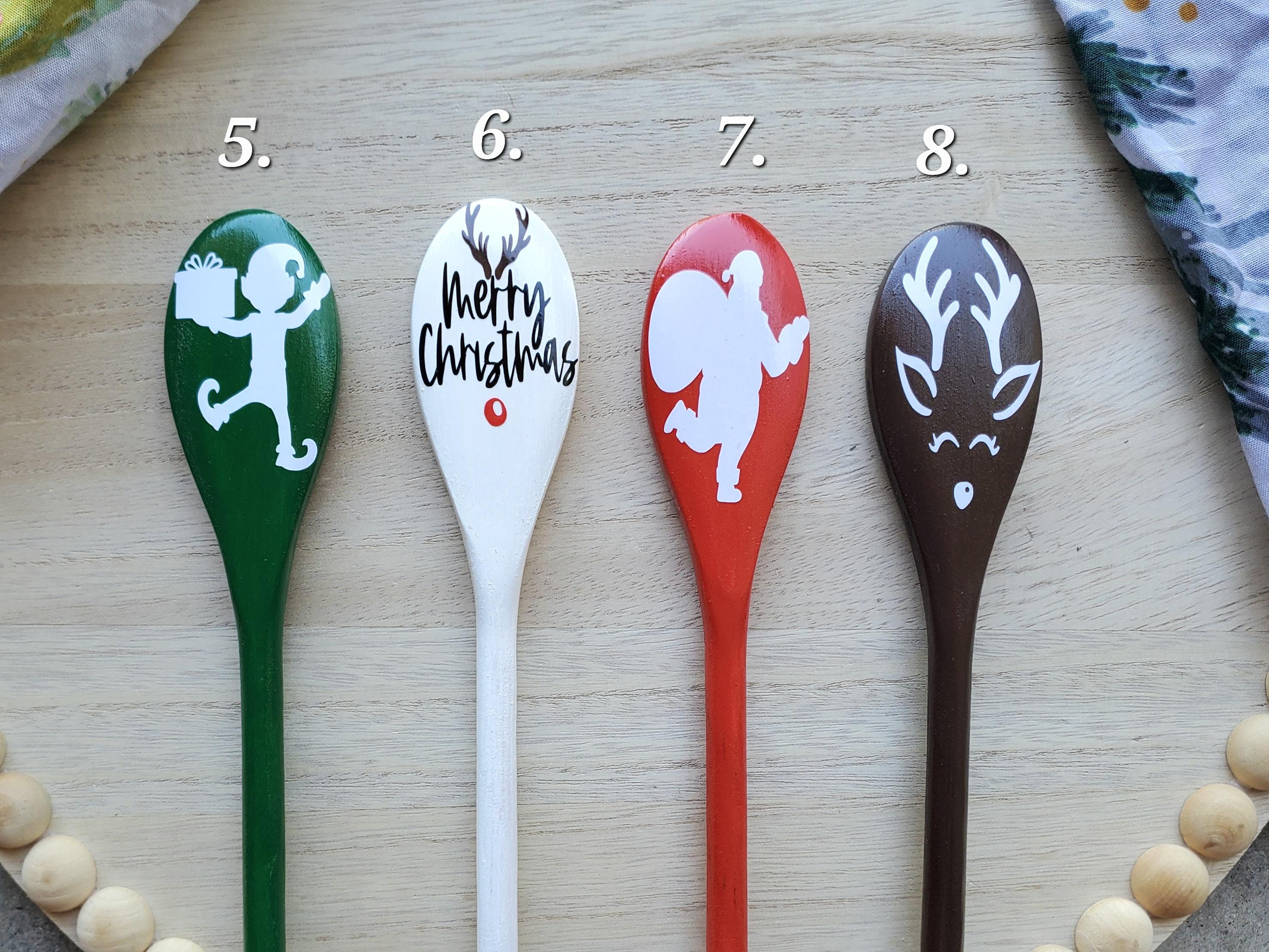 Christmas Wooden Spoons - Etsy
