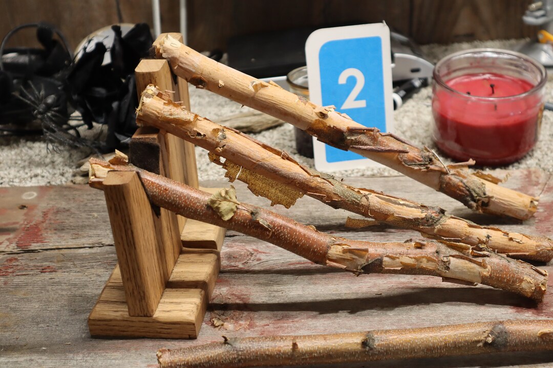 4 Yellow Birch Woodworking Whittle Stick. Wand Craft Art Decorative ...