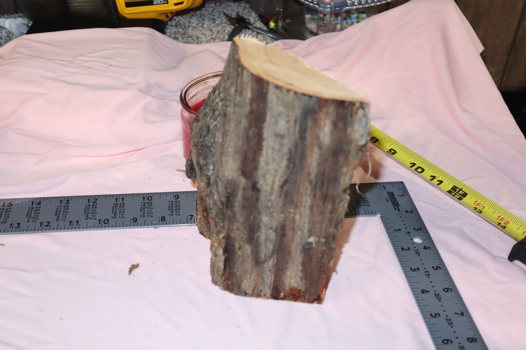 Hickory Knot Hole Split Wood Piece. - Etsy