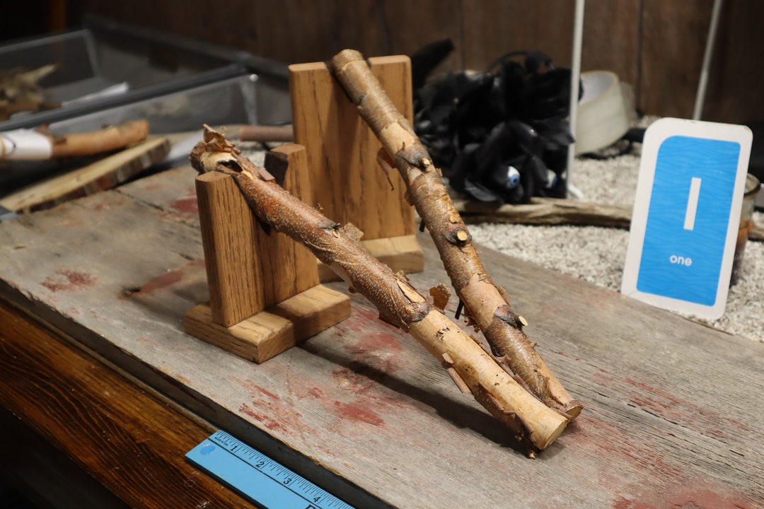 2 Yellow Birch Woodworking Whittle Stick. Wand Craft Art Decorative ...