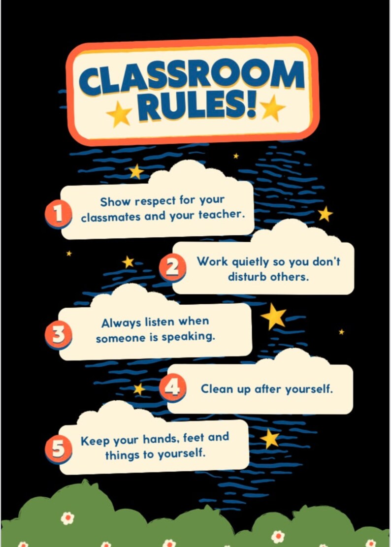 Classroom Rules - Etsy
