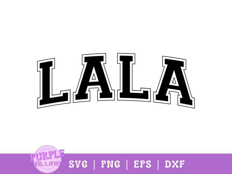 Lala SVG La La SVG - Etsy