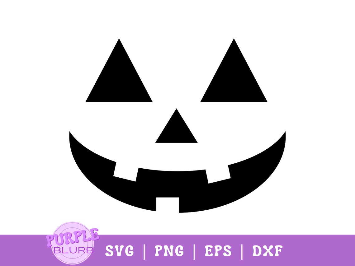 Pumpkin Face SVG PNG Jack O Lantern Svg Jackolantern Svg Halloween Face ...