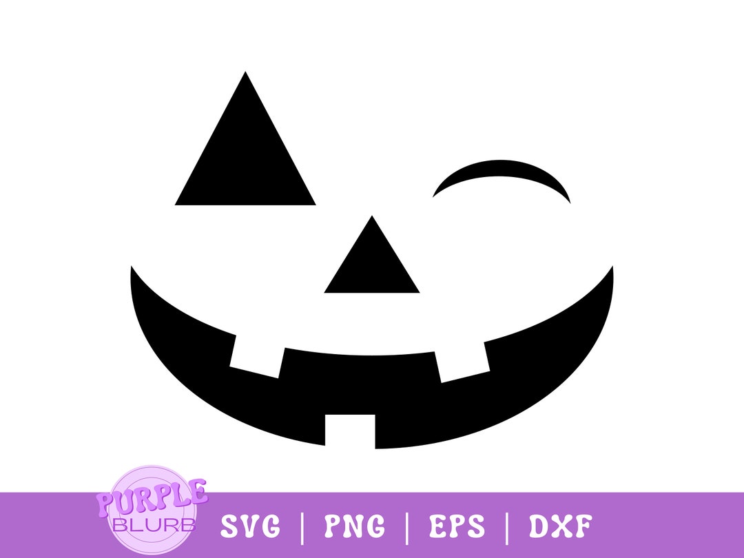 Pumpkin Face SVG PNG Jack O Lantern Svg Jackolantern Svg Halloween Face ...