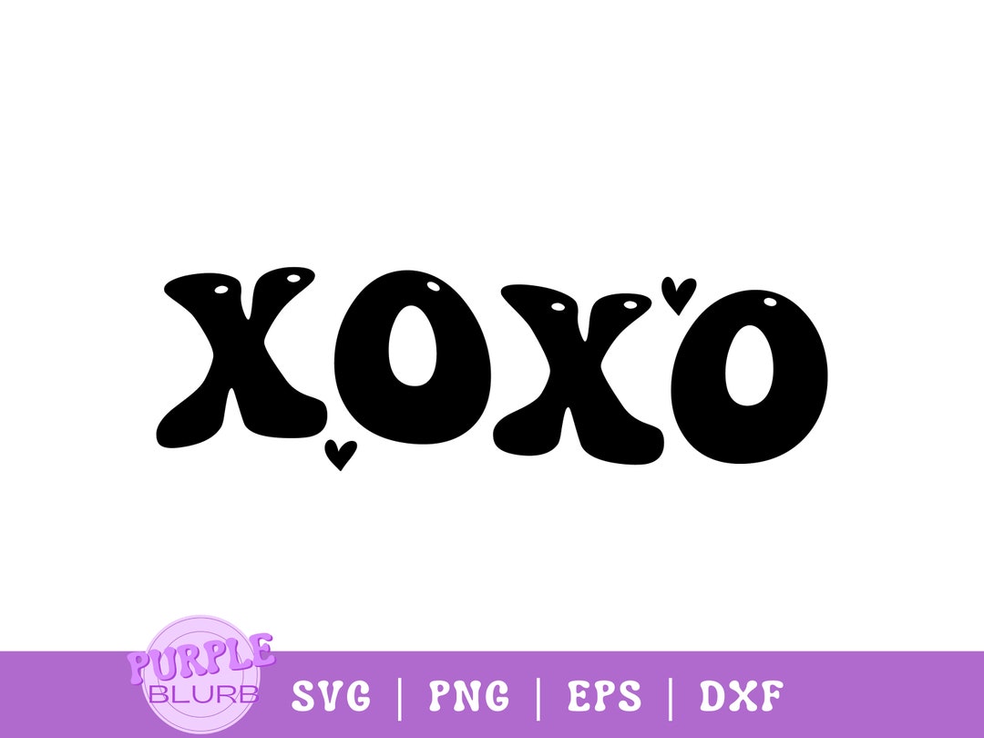 Hugs and Kisses SVG PNG XOXO Svg Xo Xo Svg Valentines Svg - Etsy