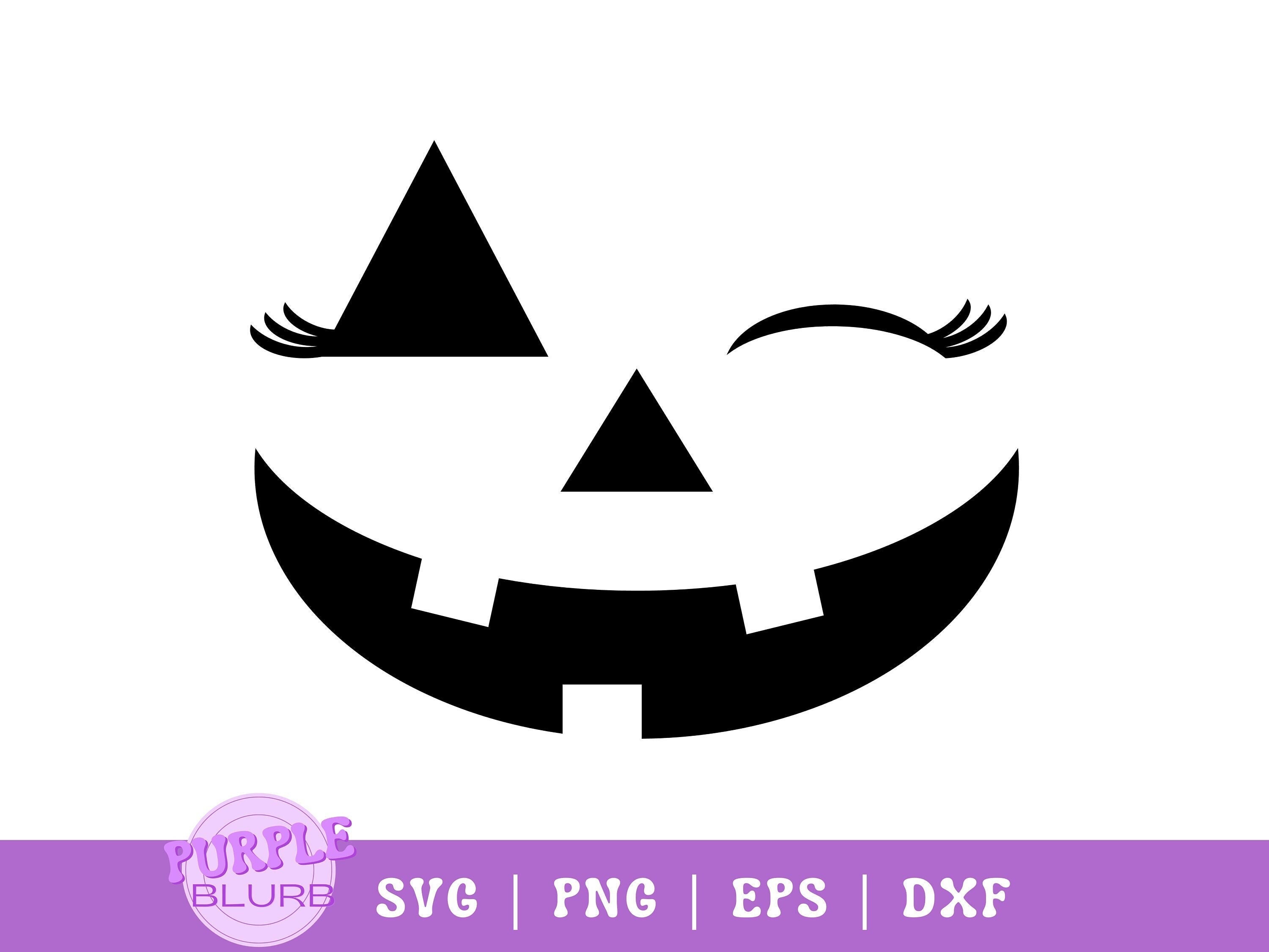 Pumpkin Face SVG PNG Jack O Lantern Svg Jackolantern Svg Halloween Face ...