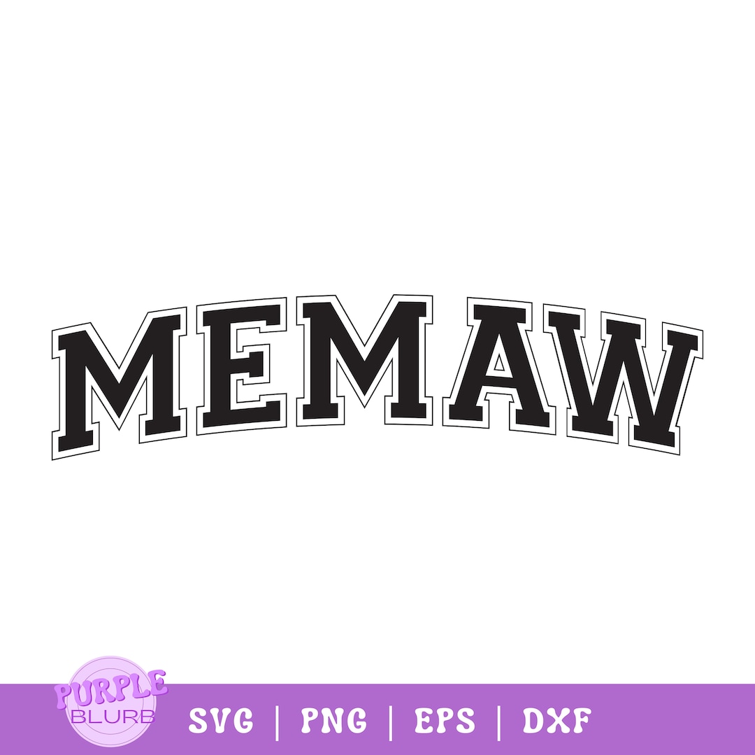 Memaw SVG Memaw PNG MEMAW - Etsy