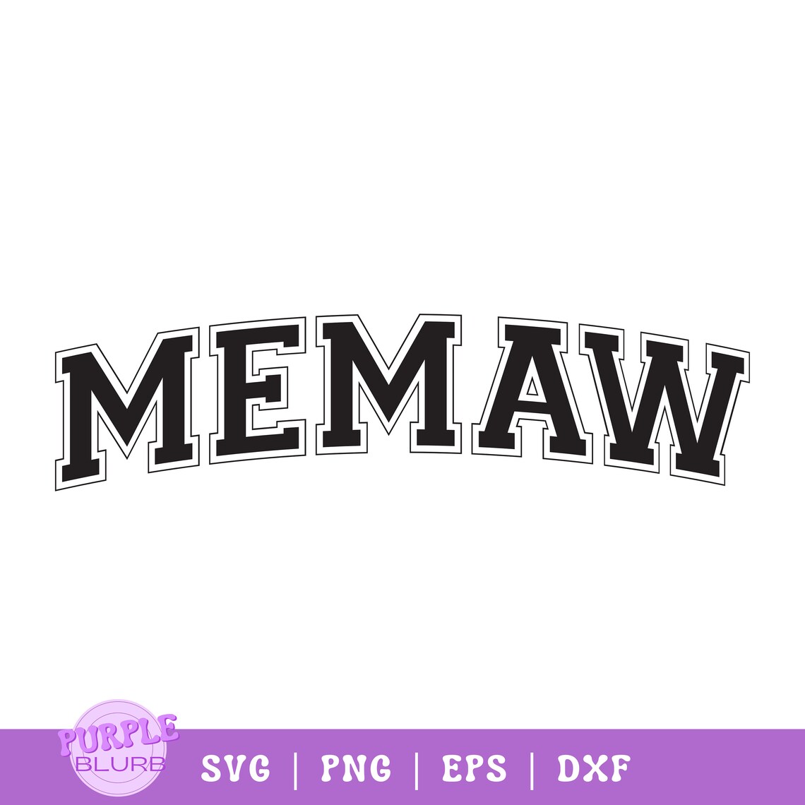 Memaw SVG Memaw PNG MEMAW - Etsy