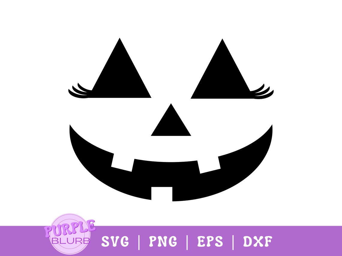 Pumpkin Face SVG PNG Jack O Lantern Svg Jackolantern Svg Halloween Face ...