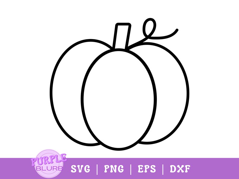 Pumpkin Outline SVG Pumpkin Outline PNG Pumpkin Svg Png Pumpkin Dxf Eps ...