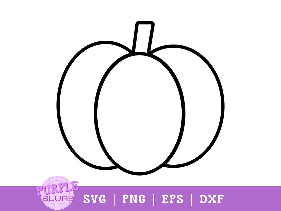 Pumpkin Outline SVG Pumpkin Outline PNG Pumpkin Svg Png - Etsy