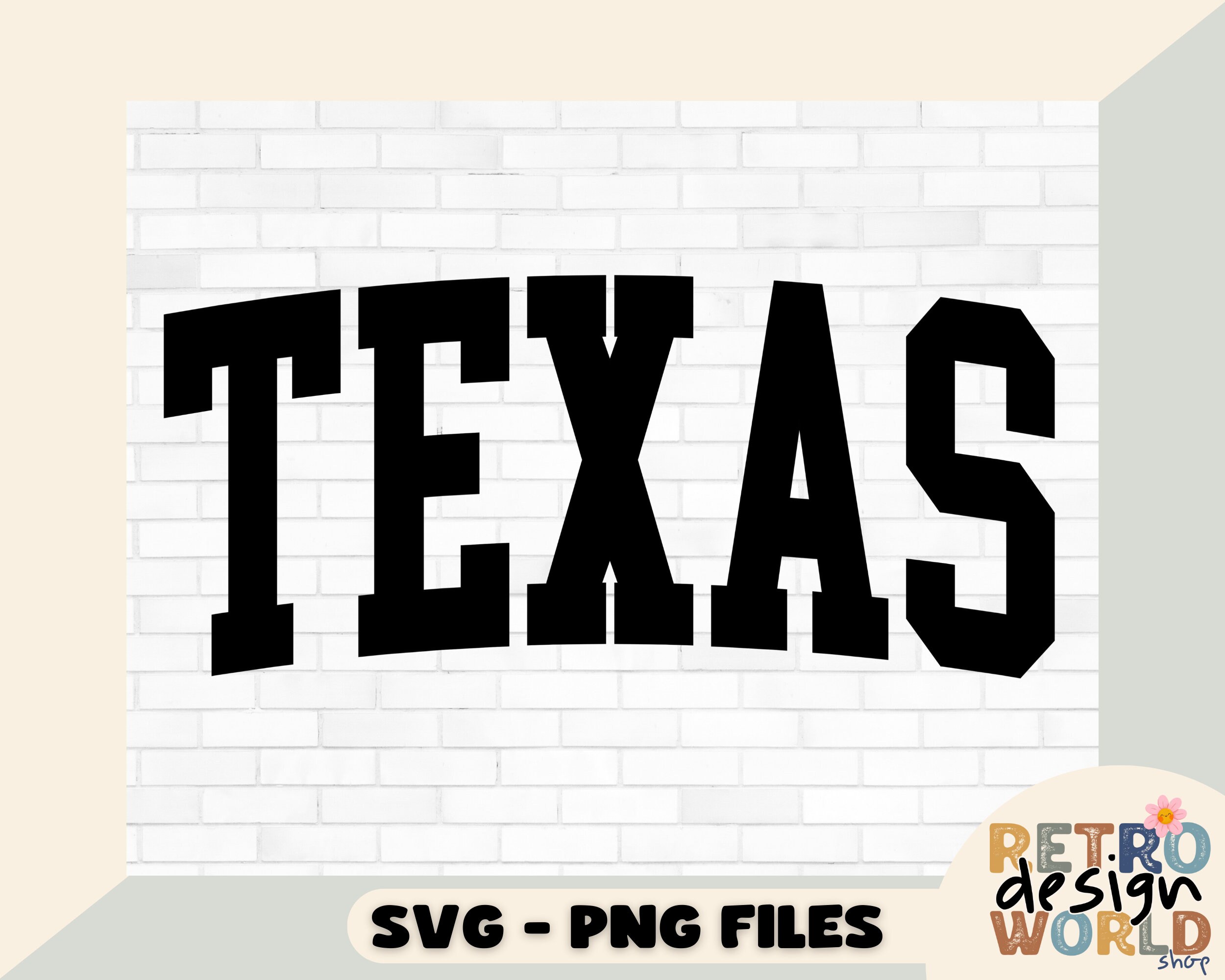 Texas Varsity Font Svg, Solid and Distressed Svg, Png Files, Texas Svg ...