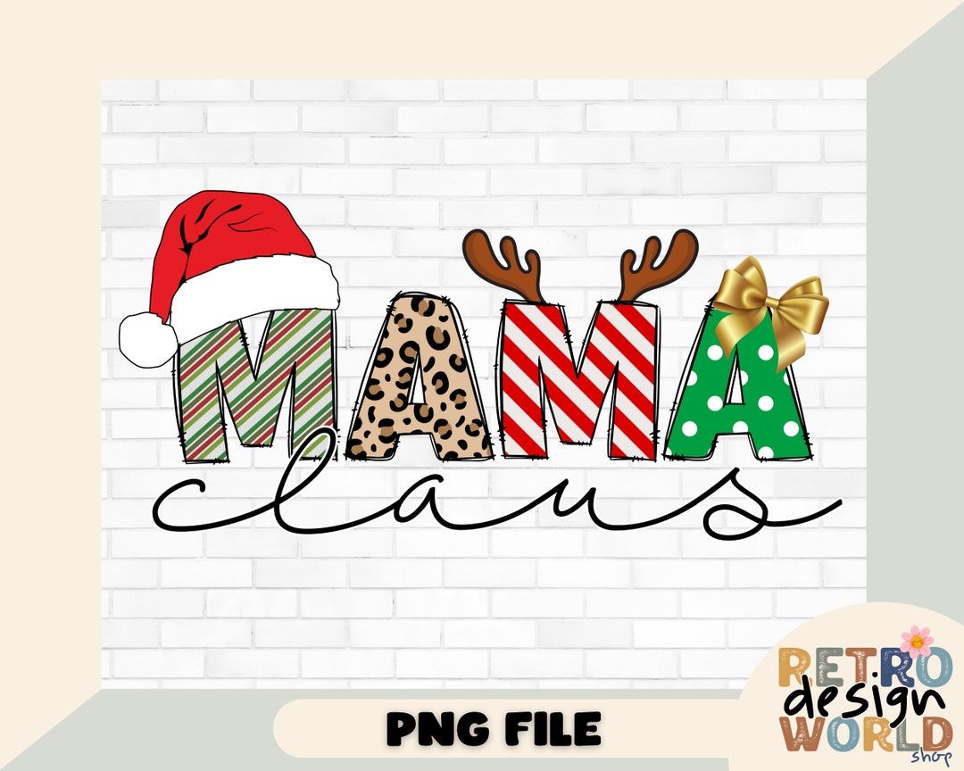 Mama Claus Png, Christmas Png, Retro Christmas Png, Christmas ...