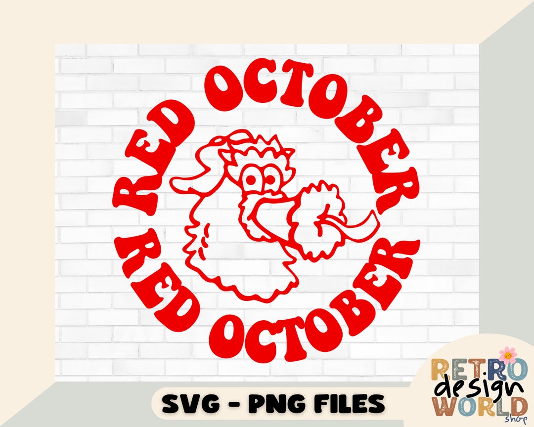 Red October Svg, Red October Png, Cricut Svg File , Png Sublimation ...