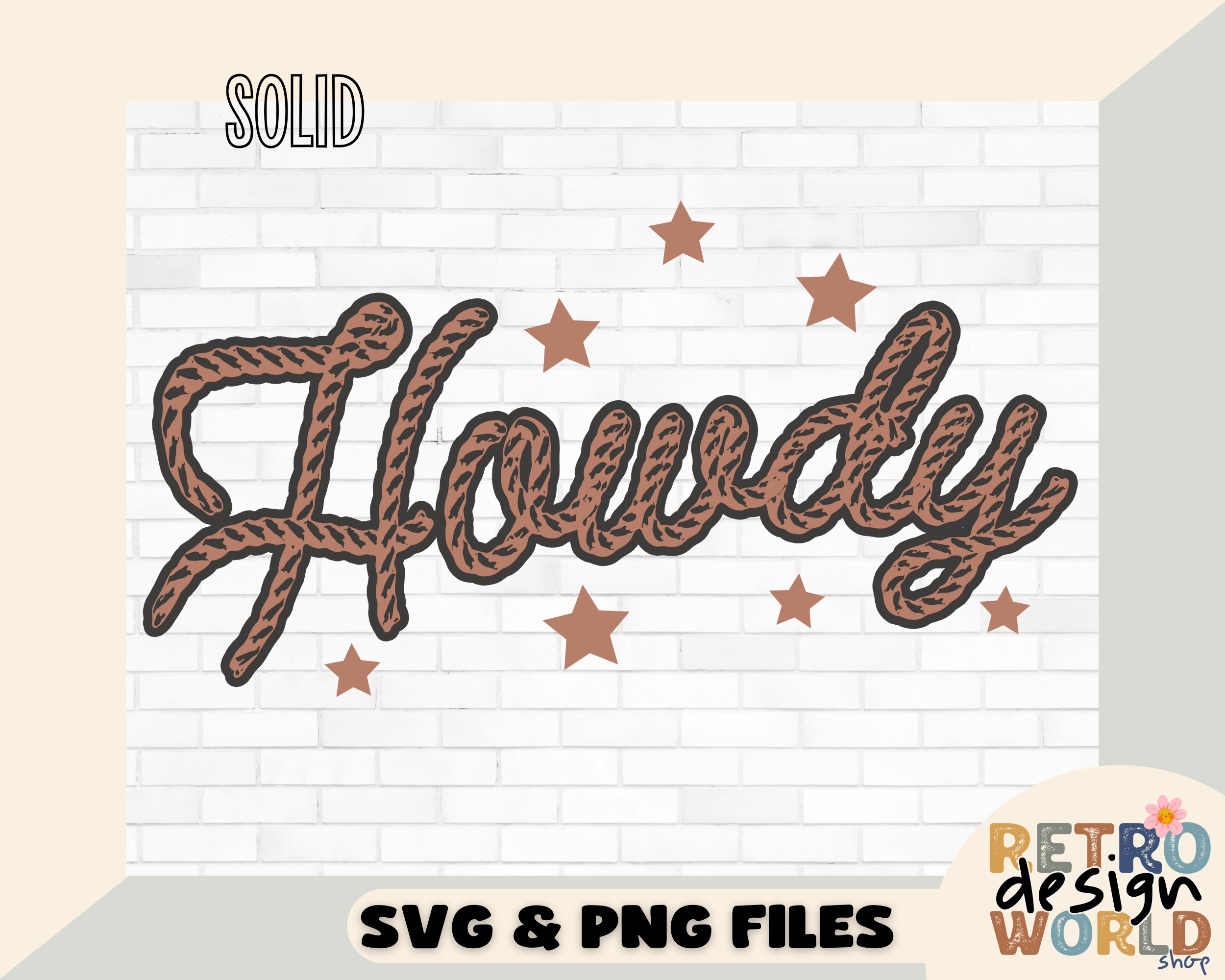 Howdy Rope Svg, Png, Country Western Png, Svg, Cowboy Phrase Png, Retro ...