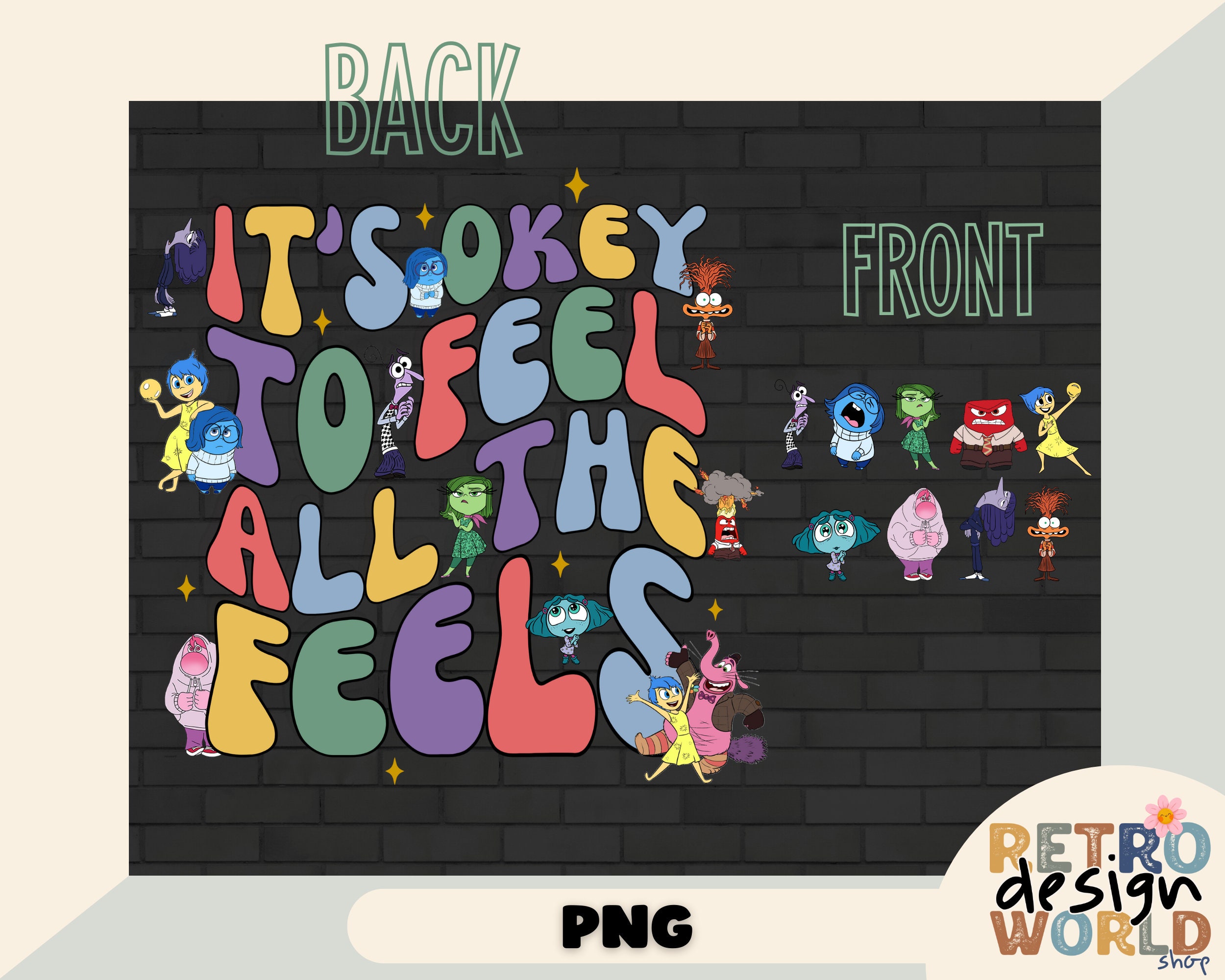 It's Okay to Feel All the Fels PNG, Mental Health Png, Speech Therapy ...