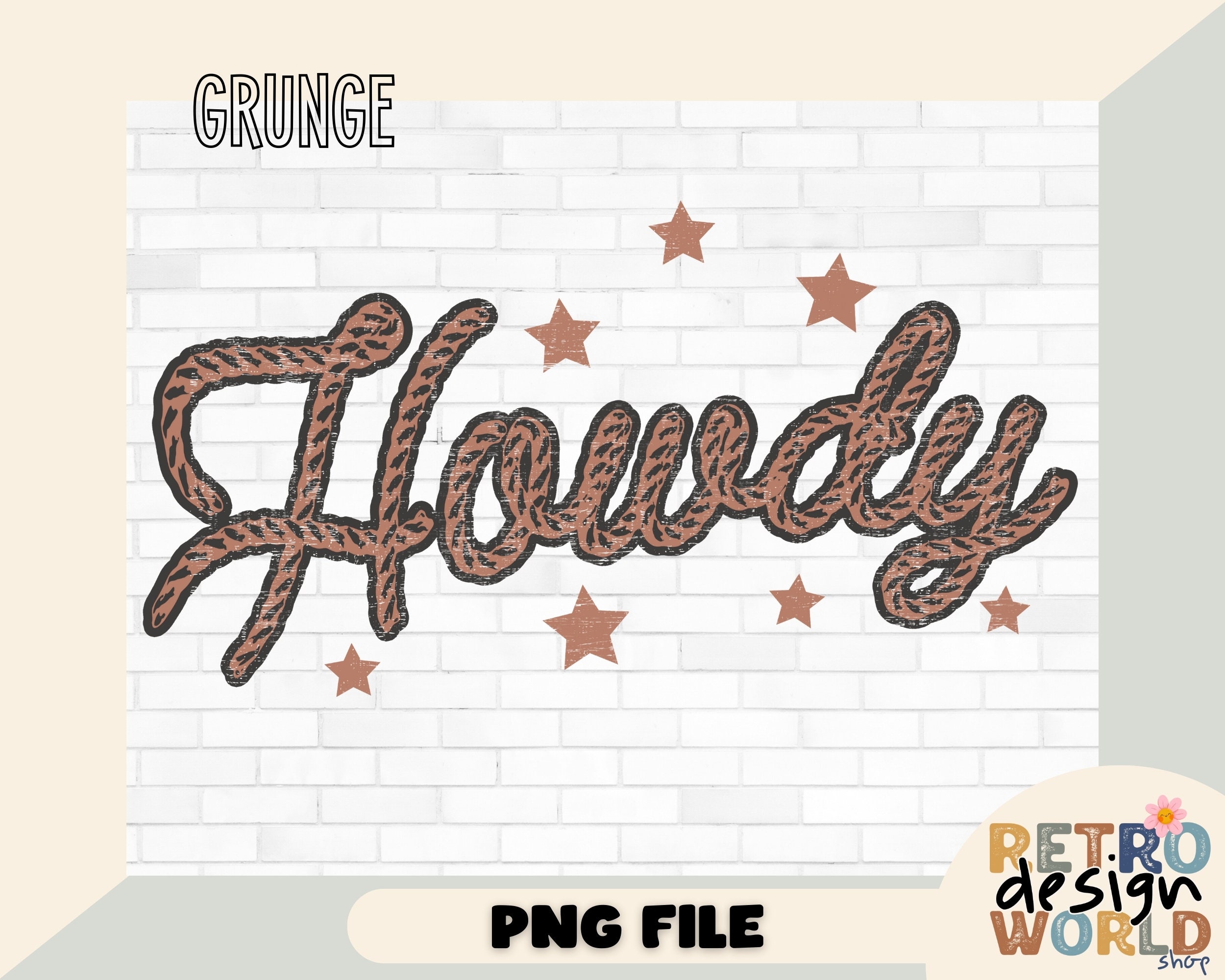 Howdy Rope Svg, Png, Country Western Png, Svg, Cowboy Phrase Png, Retro ...