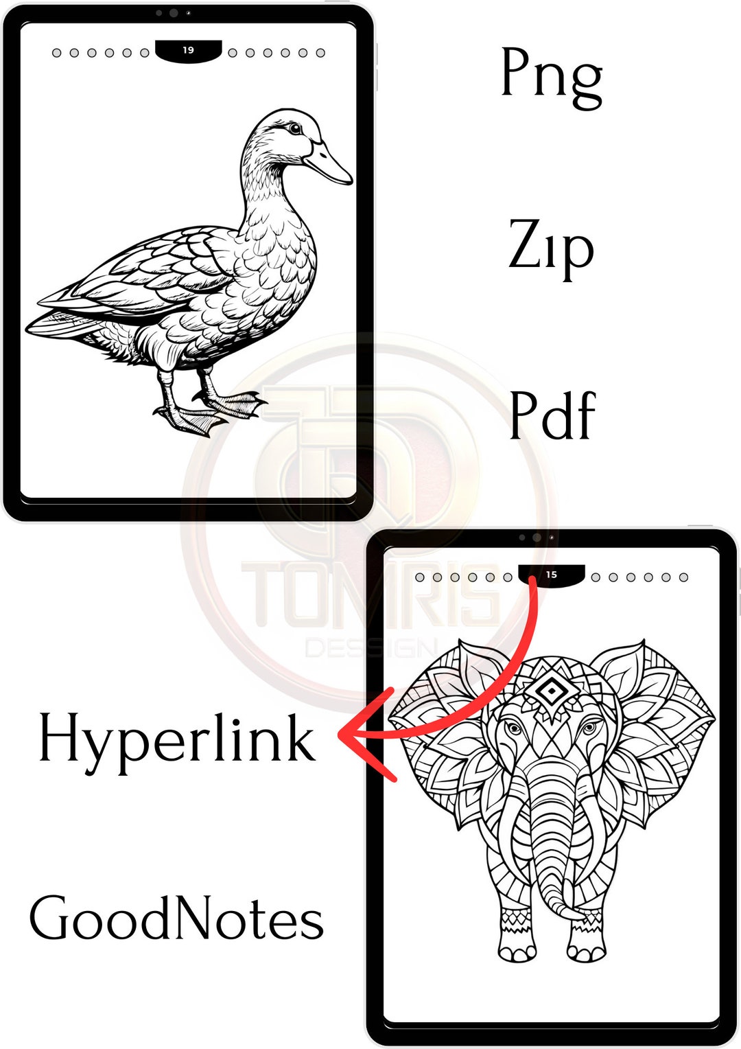 Goodnotes, Printable, Colouring Sheets, for Kids, Dijital Download ...