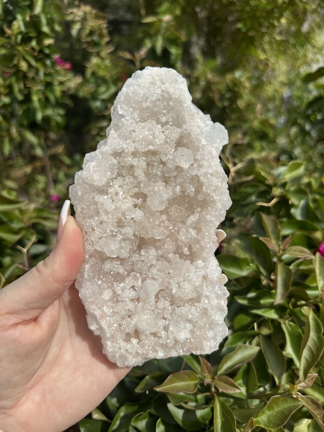 RARE Top-quality Pink Diamond Apophyllite With White Stilbite Double ...