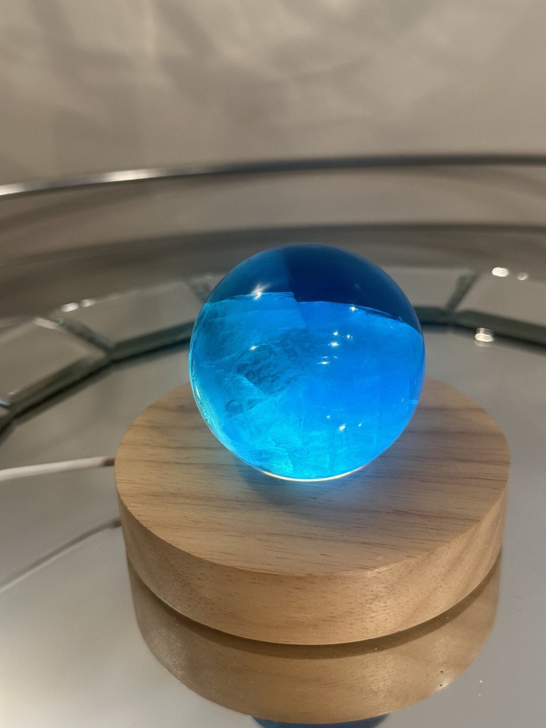 Beautiful High Quality Gemmy Blue Fluorite Sphere, 324 Grams - Etsy