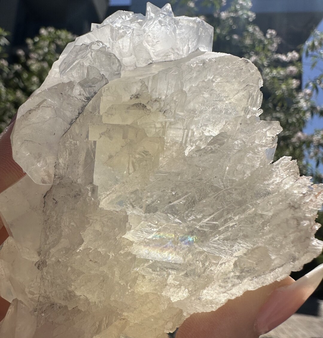 RARE AAA Quality Etched Golden Optical Calcite With Gray Phantom ...