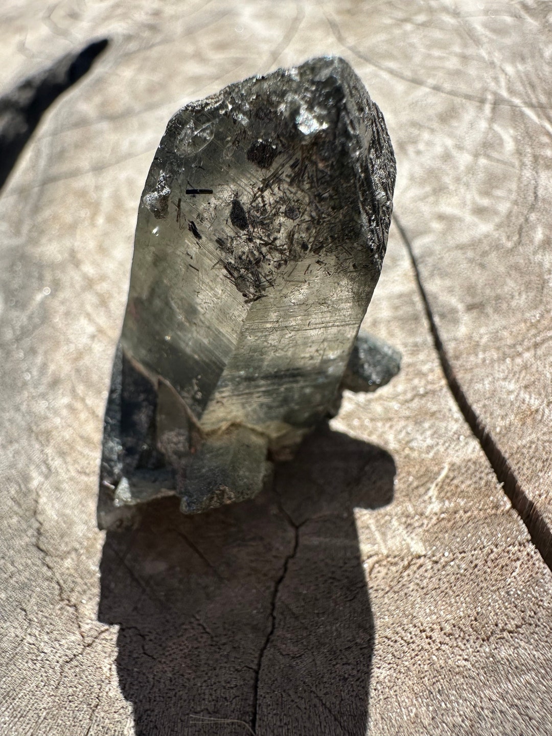 RARE Black Riebeckite Included Phantom Quartz From Pakistan, 30 Grams ...
