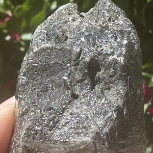 RARE Gorgeous Black Riebeckite Included Quartz Double Point With ...