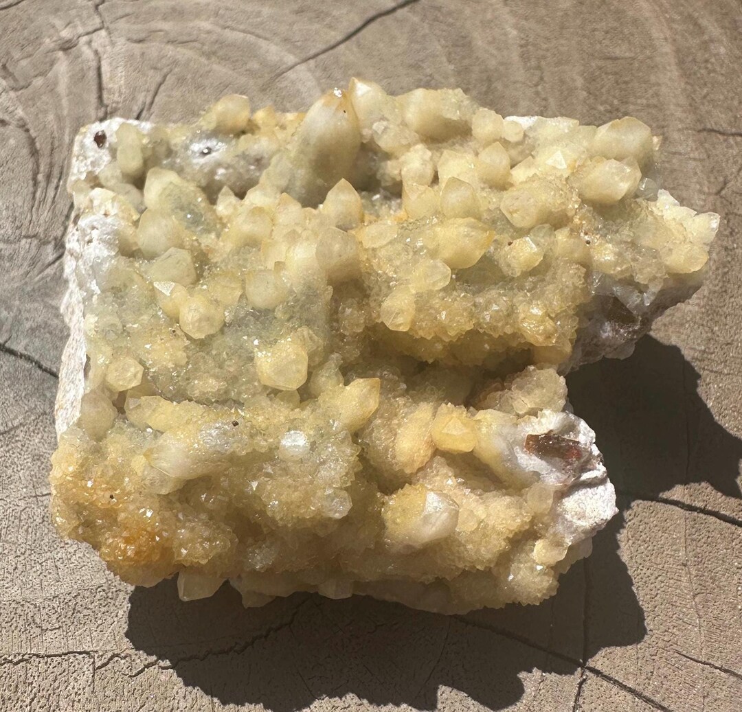 Sunshine Spirit Quartz Cluster: Namibian Ferruginous Limonite Phantom ...