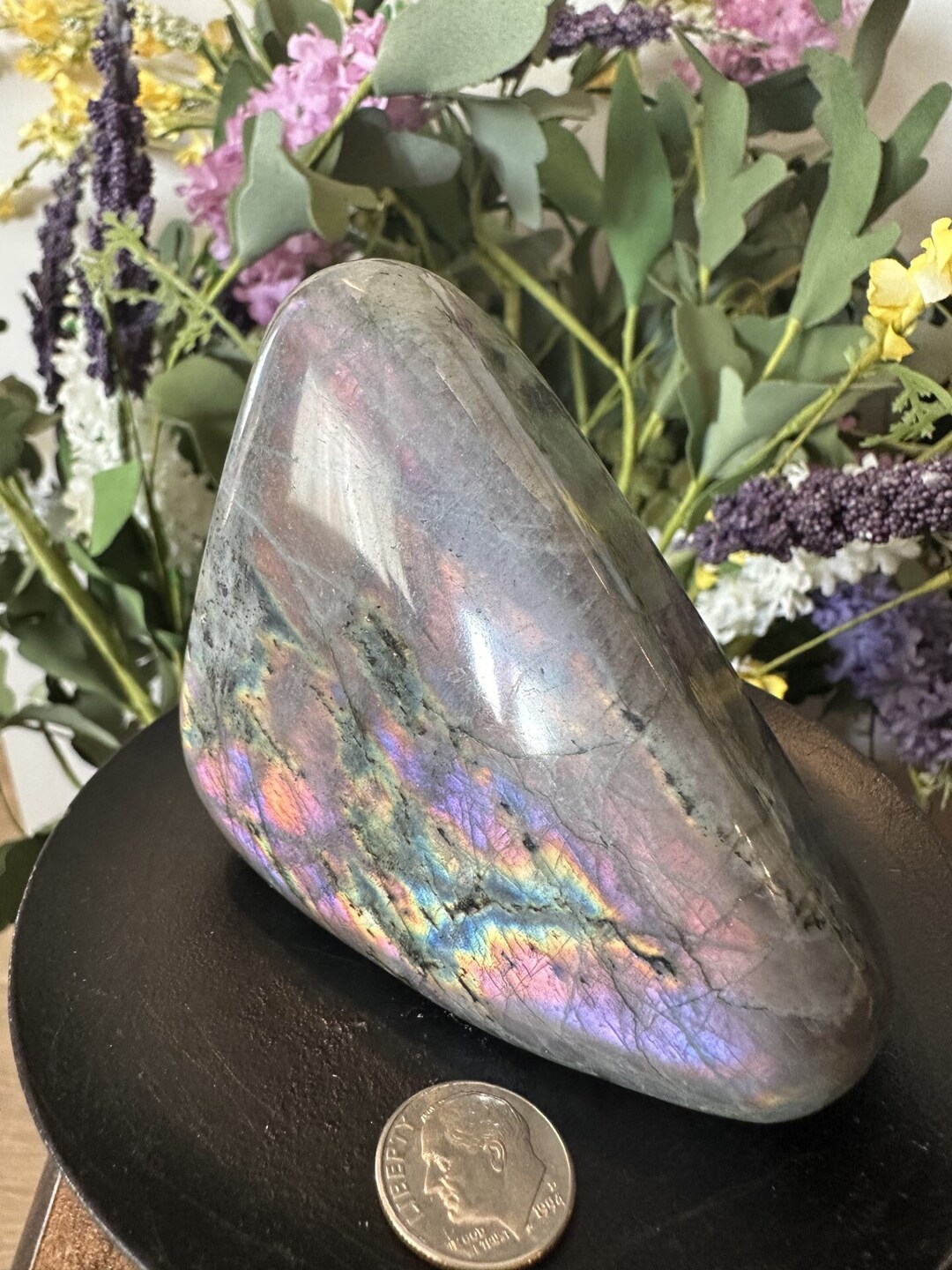 Stunning RARE Rainbow Pink Flash High-quality Labradorite Freeform From ...