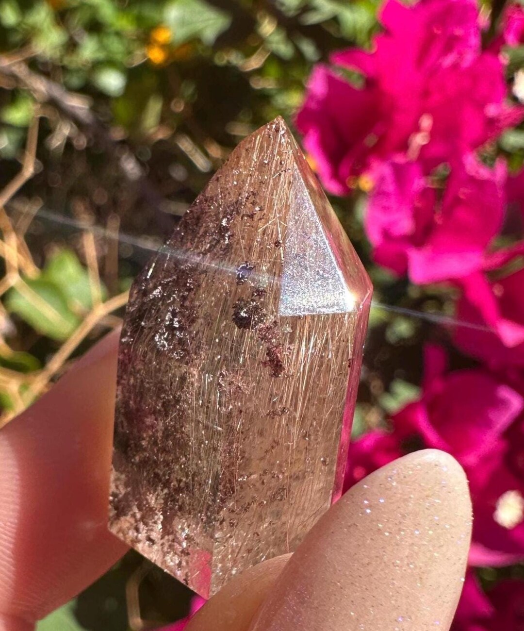 Gem Quality Golden Rutilated Channeling Quartz With Hematite Inclusions ...