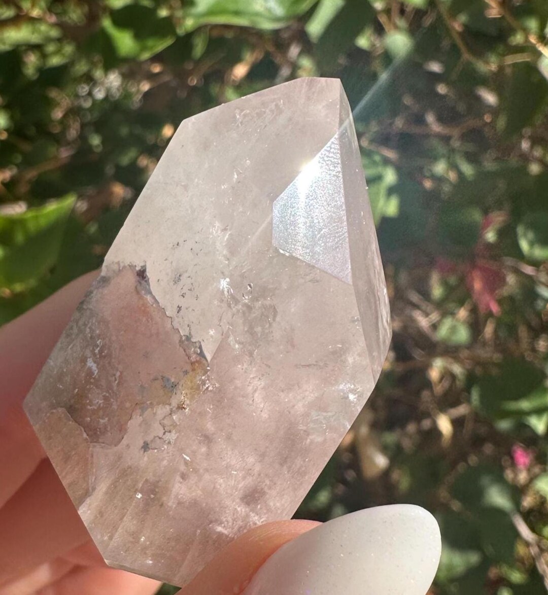 Pink Lithium Channeling Quartz, Lodolite Inclusion, Future Time Link - Etsy