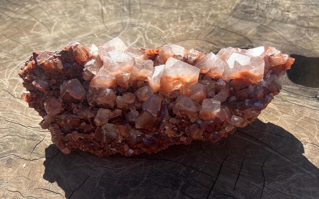 XXL Red Phantom Calcite Statement Specimen From China - Etsy