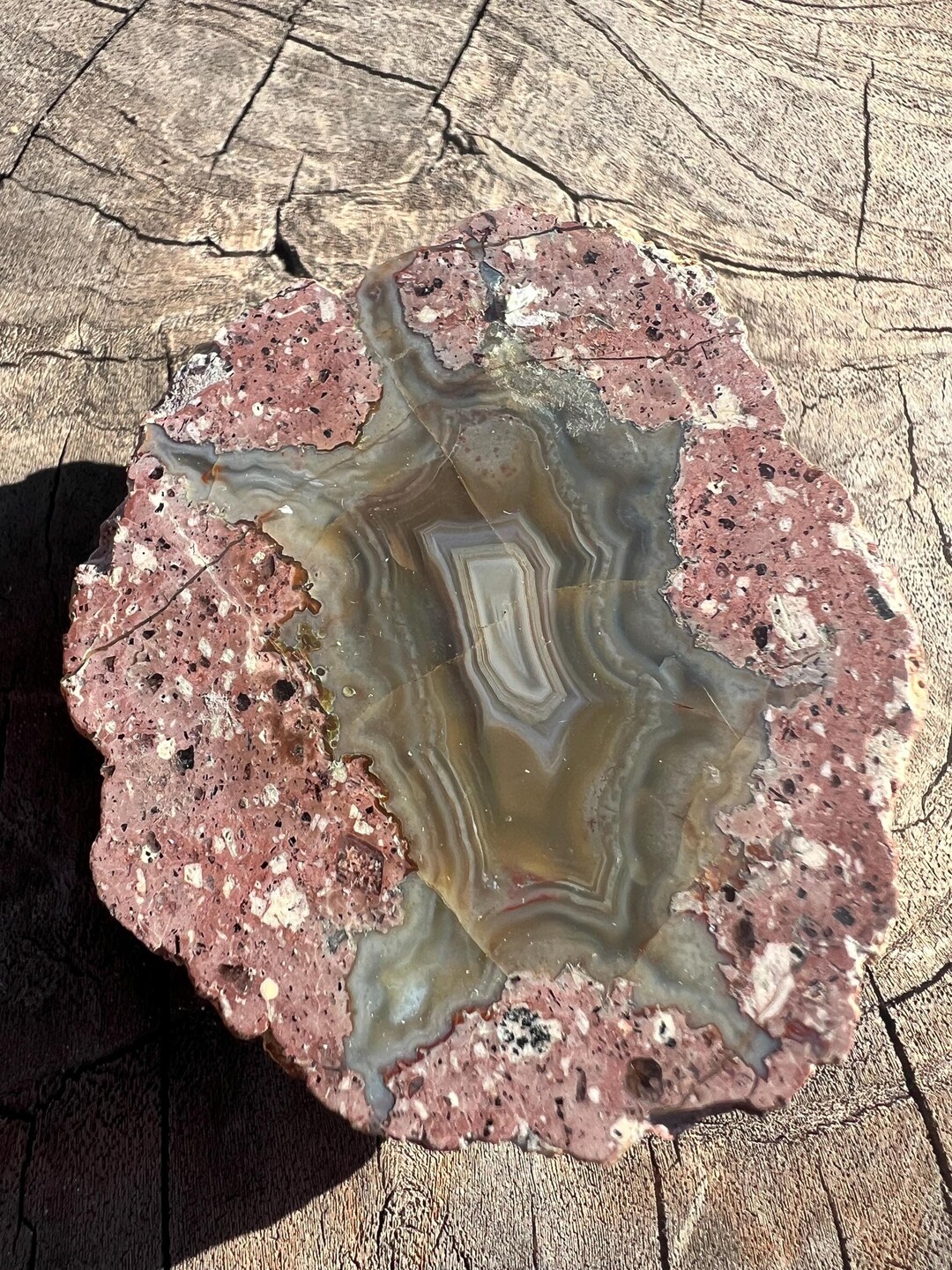 Stunning Pseudomorph Thunderegg Agate Stone From North Ankara, Turkey ...