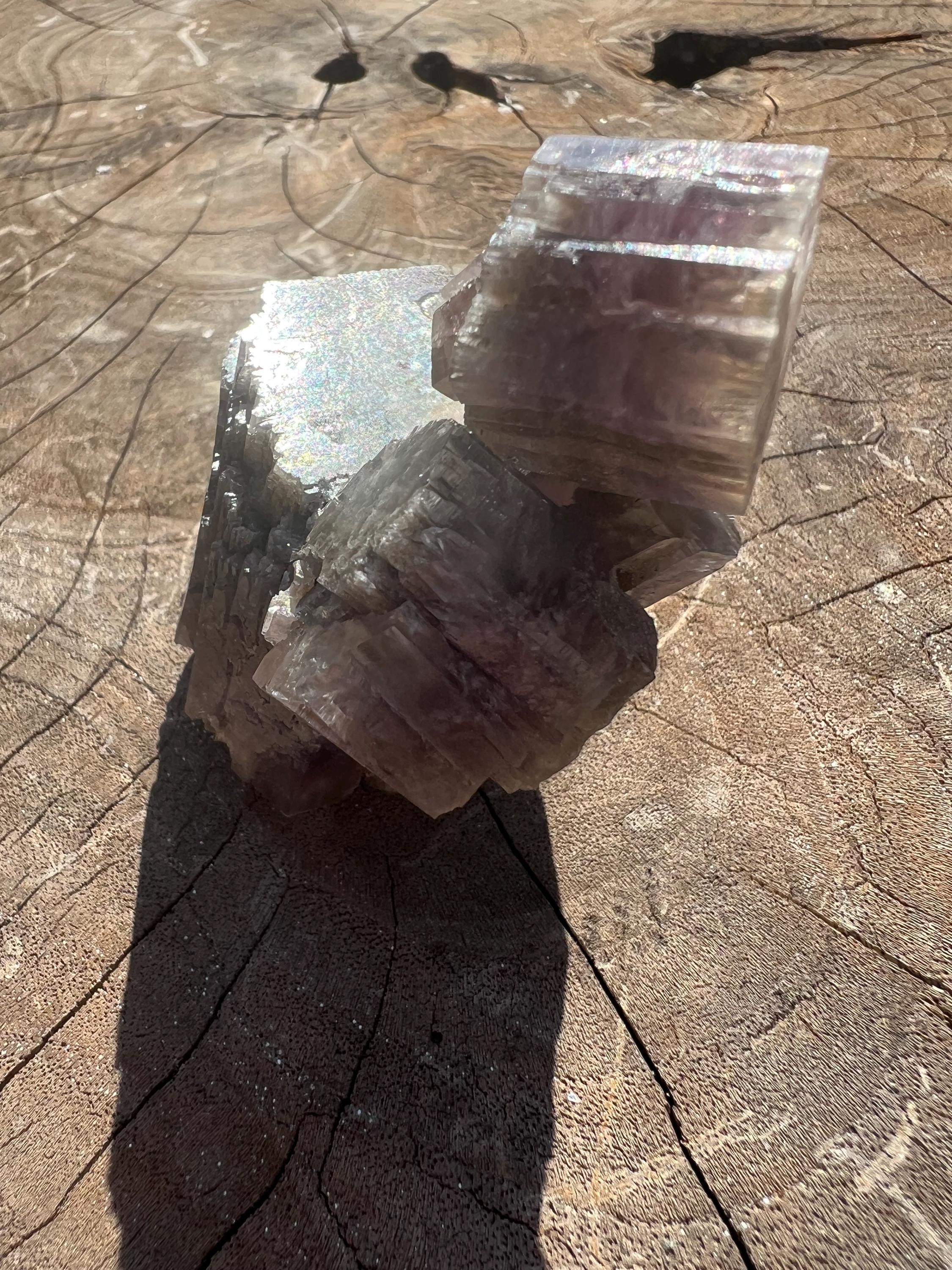 RARE Purple Aragonite Stacked Specimen From Spain, Self-standing ...