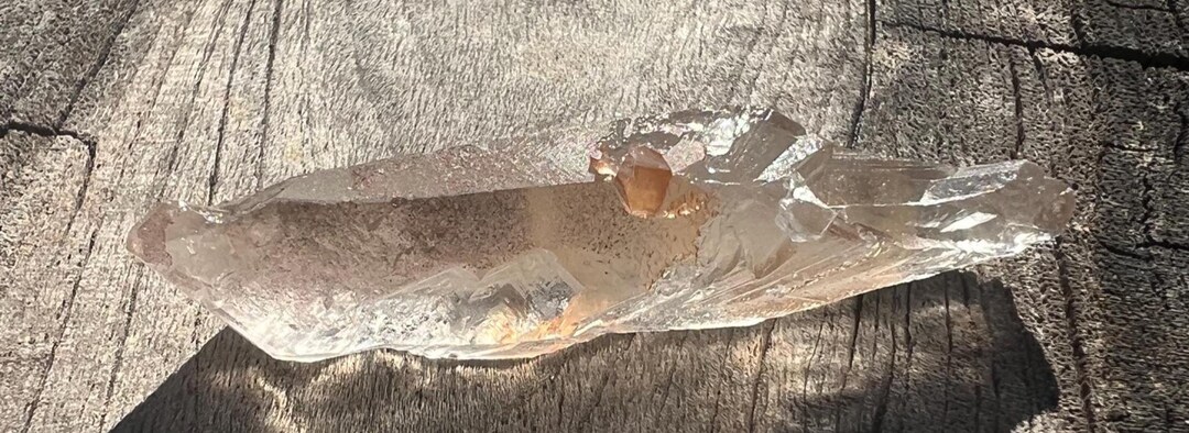 RARE Tricolor Root Lemurian Quartz - Pink, Tangerine and Clear With ...