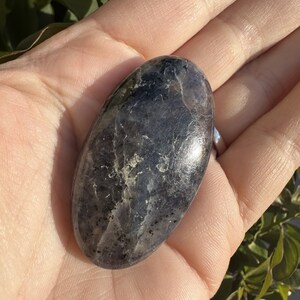 RARE AAA Quality Iolite With Sunstone Inclusions Palm Stone From ...