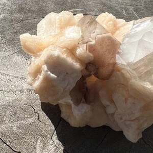 Rare Phantom Apophyllite With Stilbite Cluster: Chocolate, Red, and ...