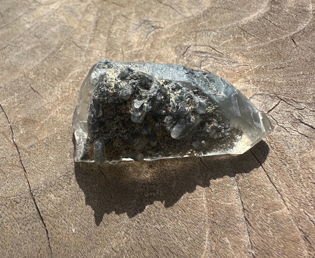 Stunning RARE Blue Riebeckite Included Phantom Quartz Specimen From ...