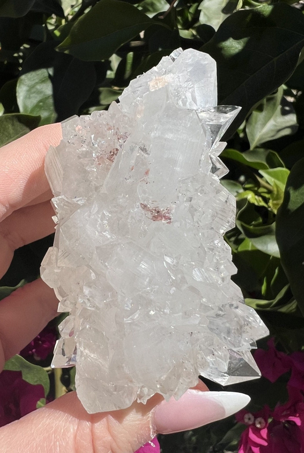 Gorgeous AAA Quality Diamond Apophyllite With Golden Optical Calcite ...