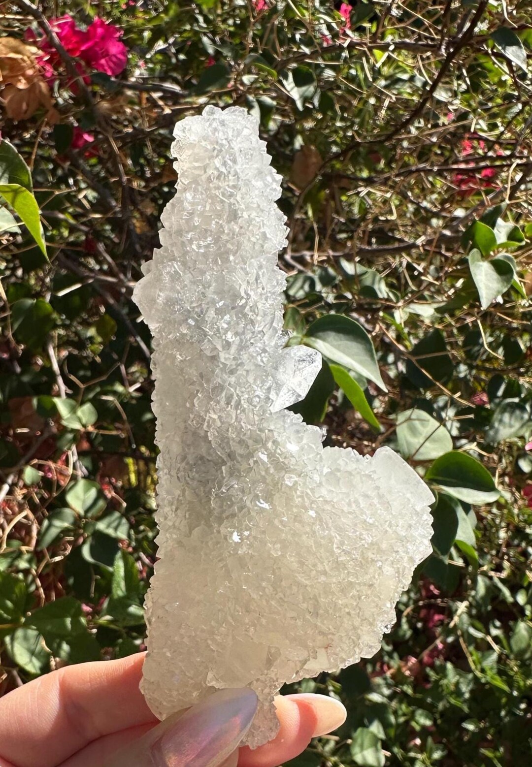 AAA Quality Diamond Apophyllite Coated Calcite and Blue Chalcedony ...