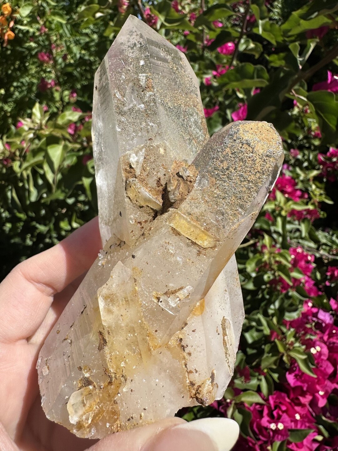 RARE Stunning White Halloysite Phantom Cross Quartz Statement Specimen ...
