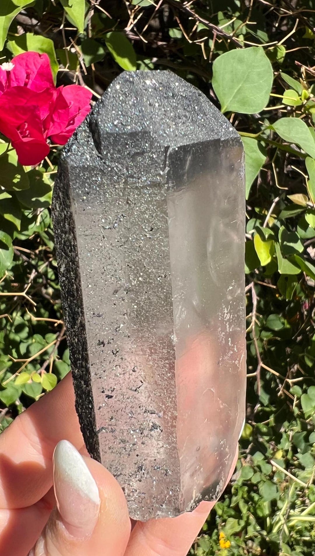 Rare Dragon Quartz With Black Hematite, Natural Key & Cathedral ...