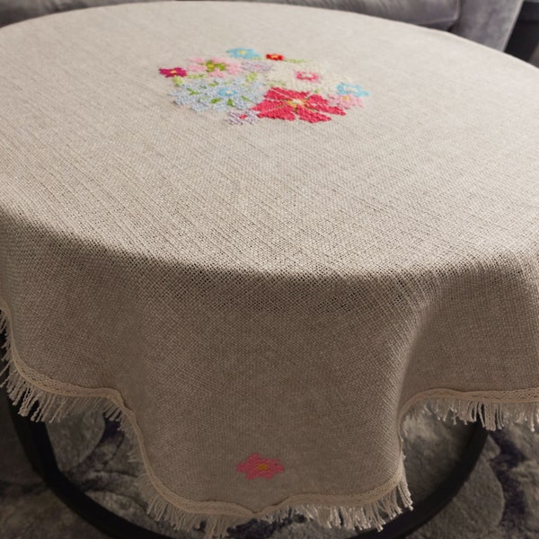 Jute Tablecloth - Etsy
