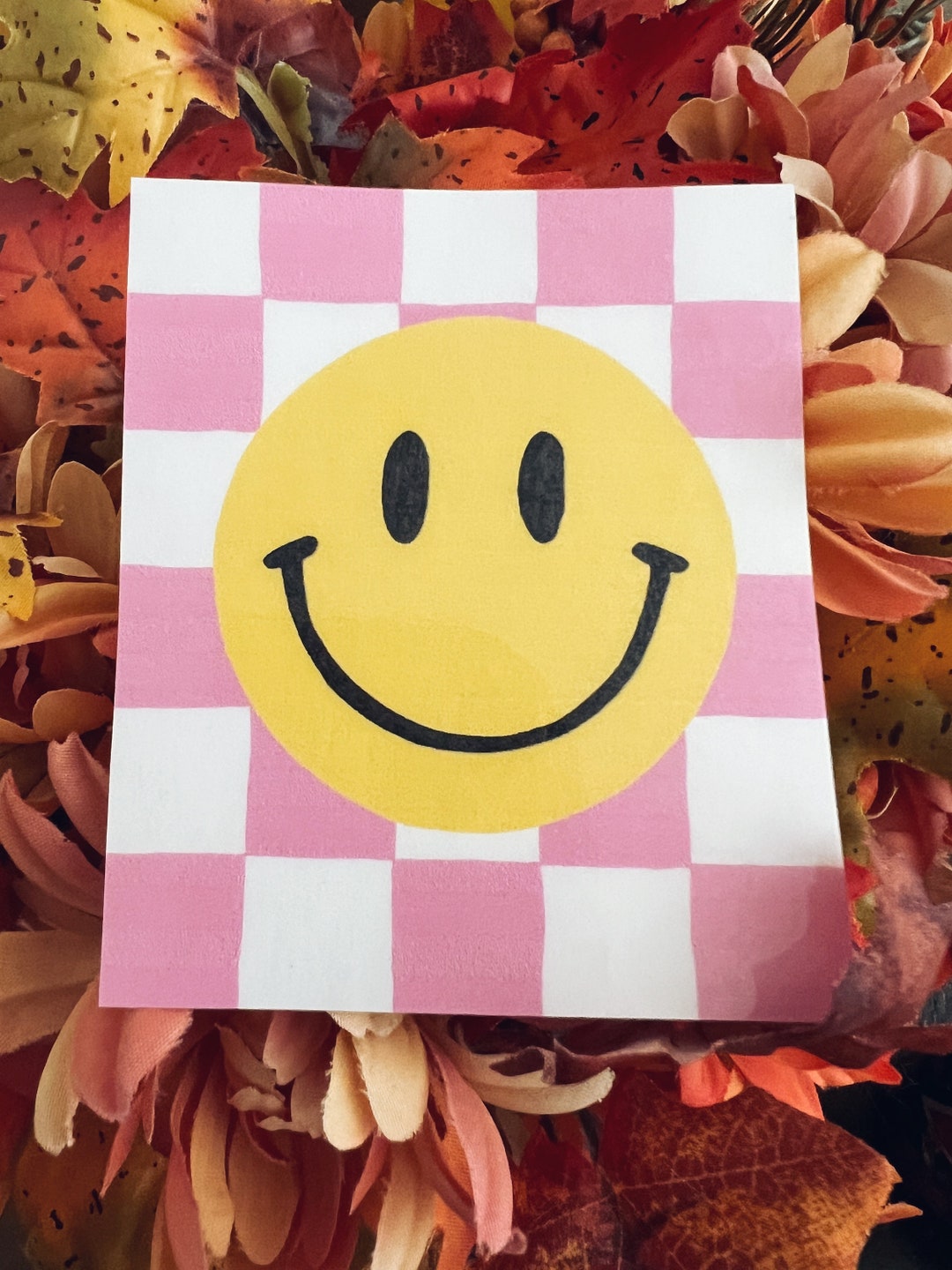 Retro Smiley Face Sticker - Etsy