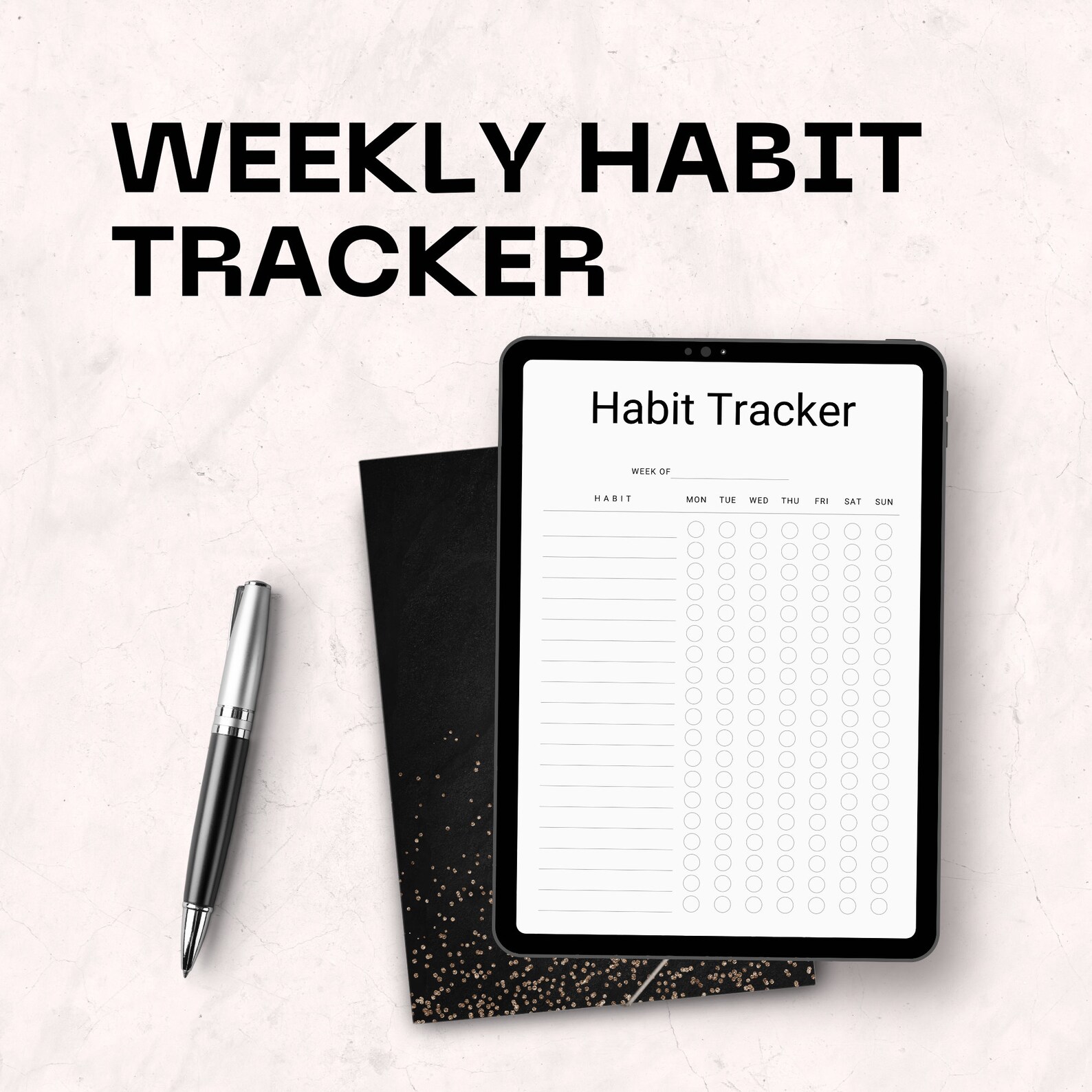 Minimalist Daily Weekly Habit Tracker Digital Printable Habit Tracker ...