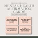 Mental Health Affirmation Cards Bundle Printable 16 Digital Positive ...