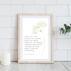 Bible Verse Wall Art Printable Bible Verse Art Digital Download Wall ...